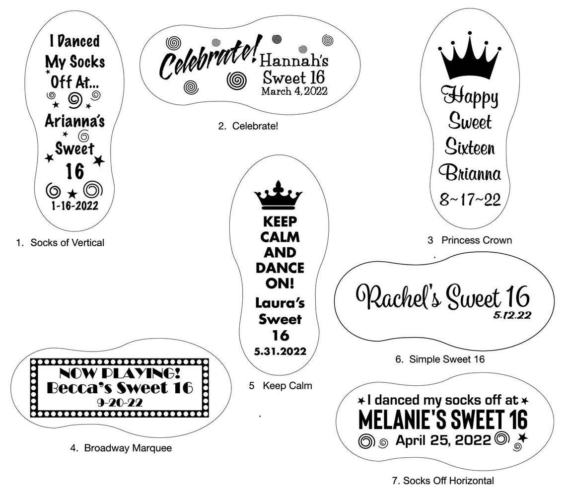 Sweet 16 Socks 48 Pairs - Etsy