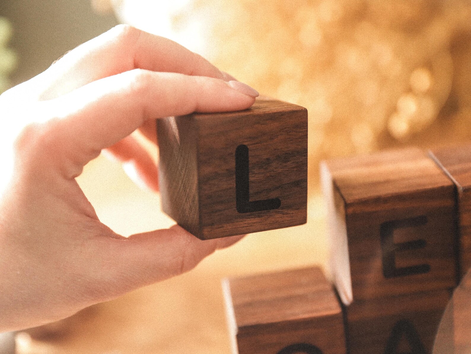 Custom Name Wooden Blocks • Handmade Personalized Blocks on Solid Wood ...