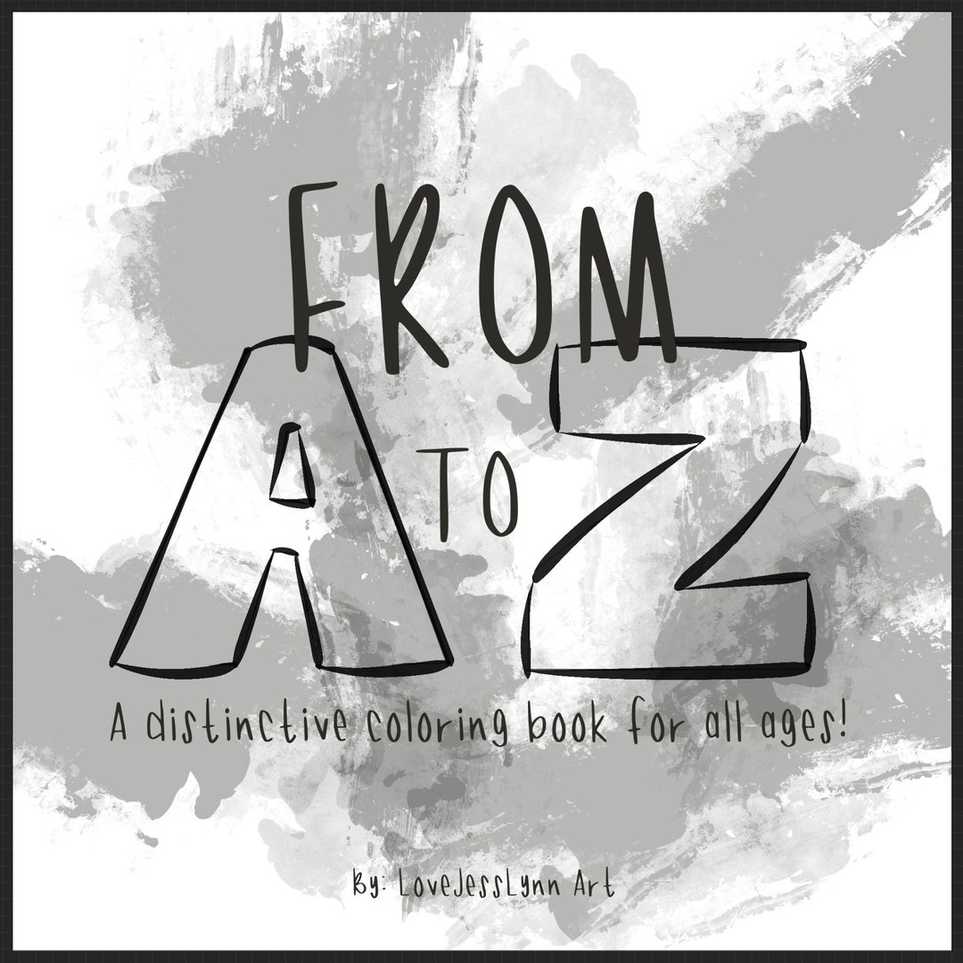 From A to Z Coloring Book - Etsy