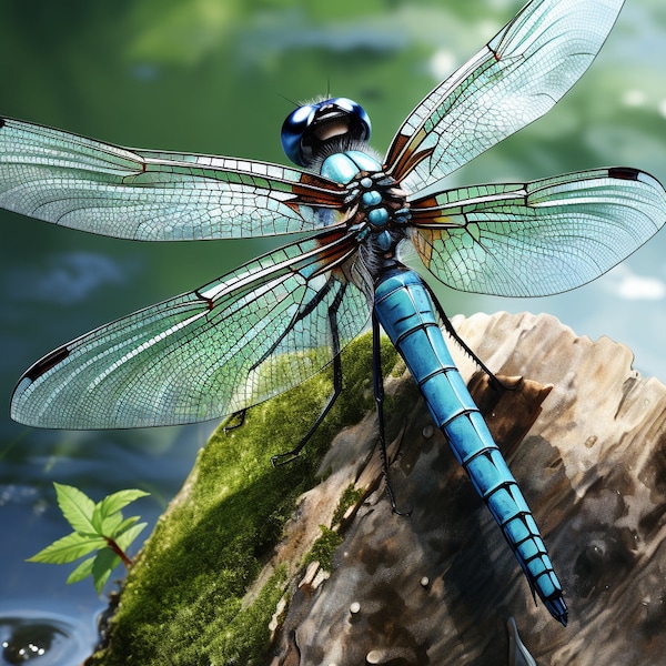 Realistic Dragonfly - Etsy