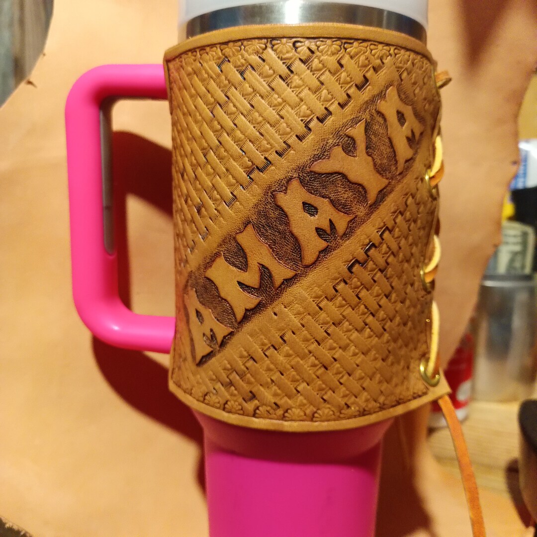 Custom Leather Stanley Wrap - Etsy