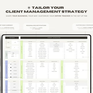 Ultimate Client Tracker Dashboard and Calendar | CRM Small Business ...