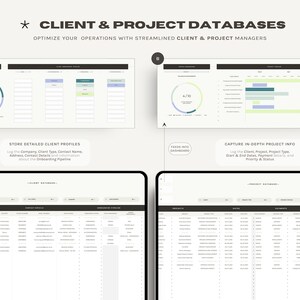 Ultimate Client Tracker Dashboard and Calendar | CRM Small Business ...