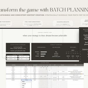 Ultimate Social Media Planner and Calendar | Yearly Content Planning | Monthly Batch Content ...