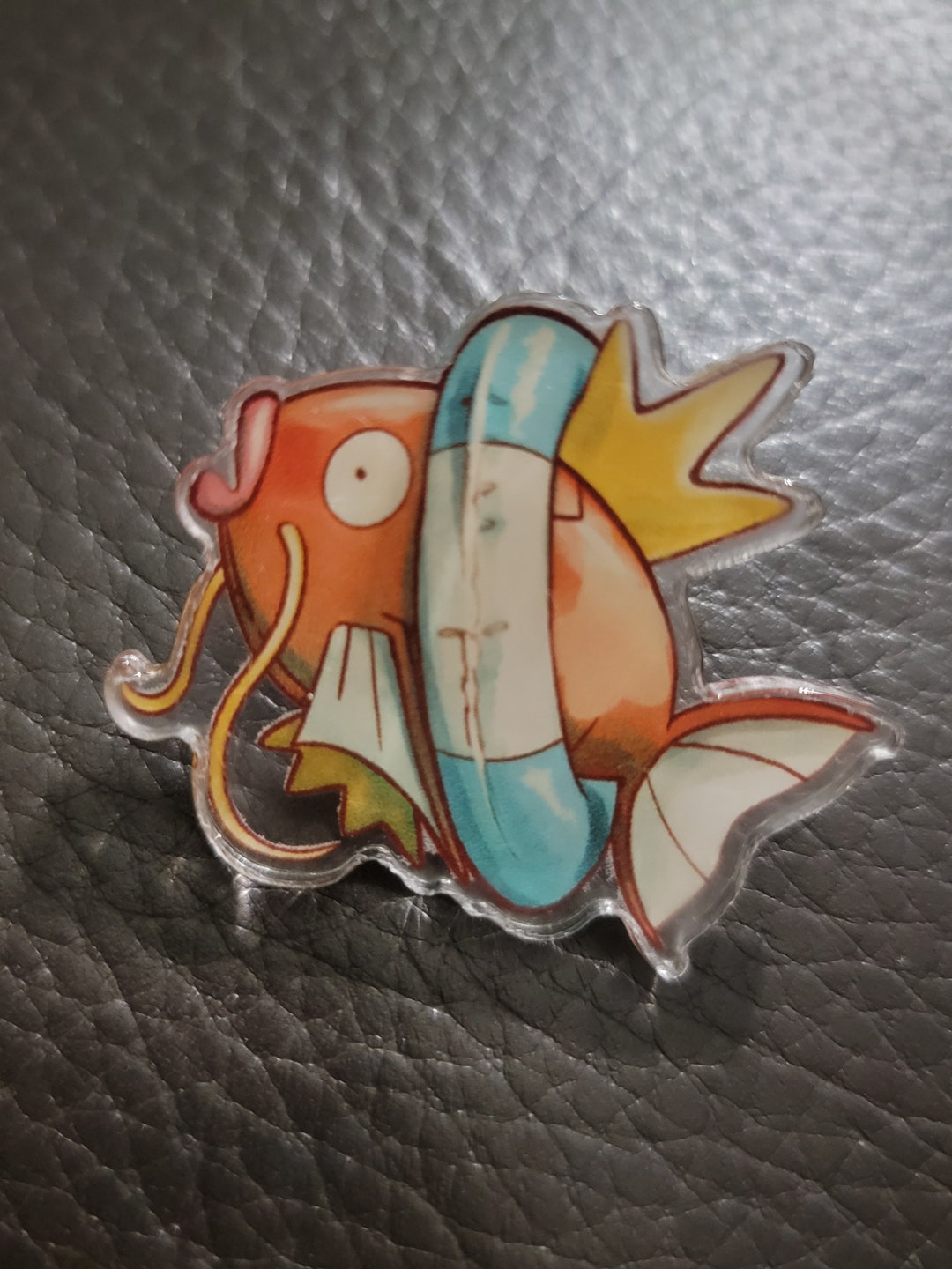 Pokemon Concierge Magikarp Acrylic Pin - Etsy