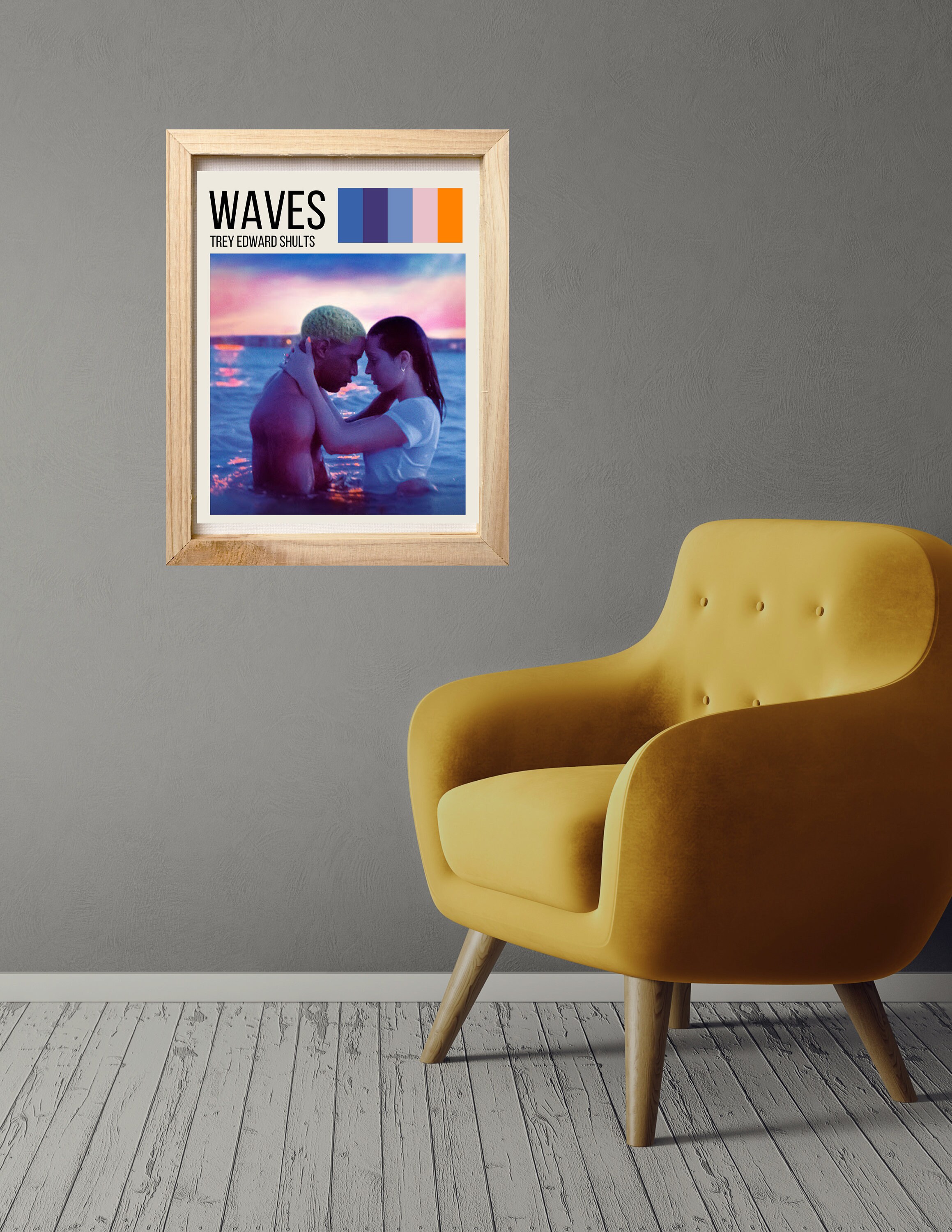 Waves A24 Minimalist Aesthetic Movie Print Wall Decoration - Etsy