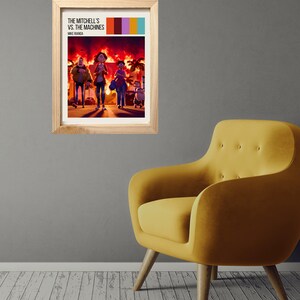 The Mitchells Vs. the Machines Minimalist Aesthetic Movie Print Wall ...