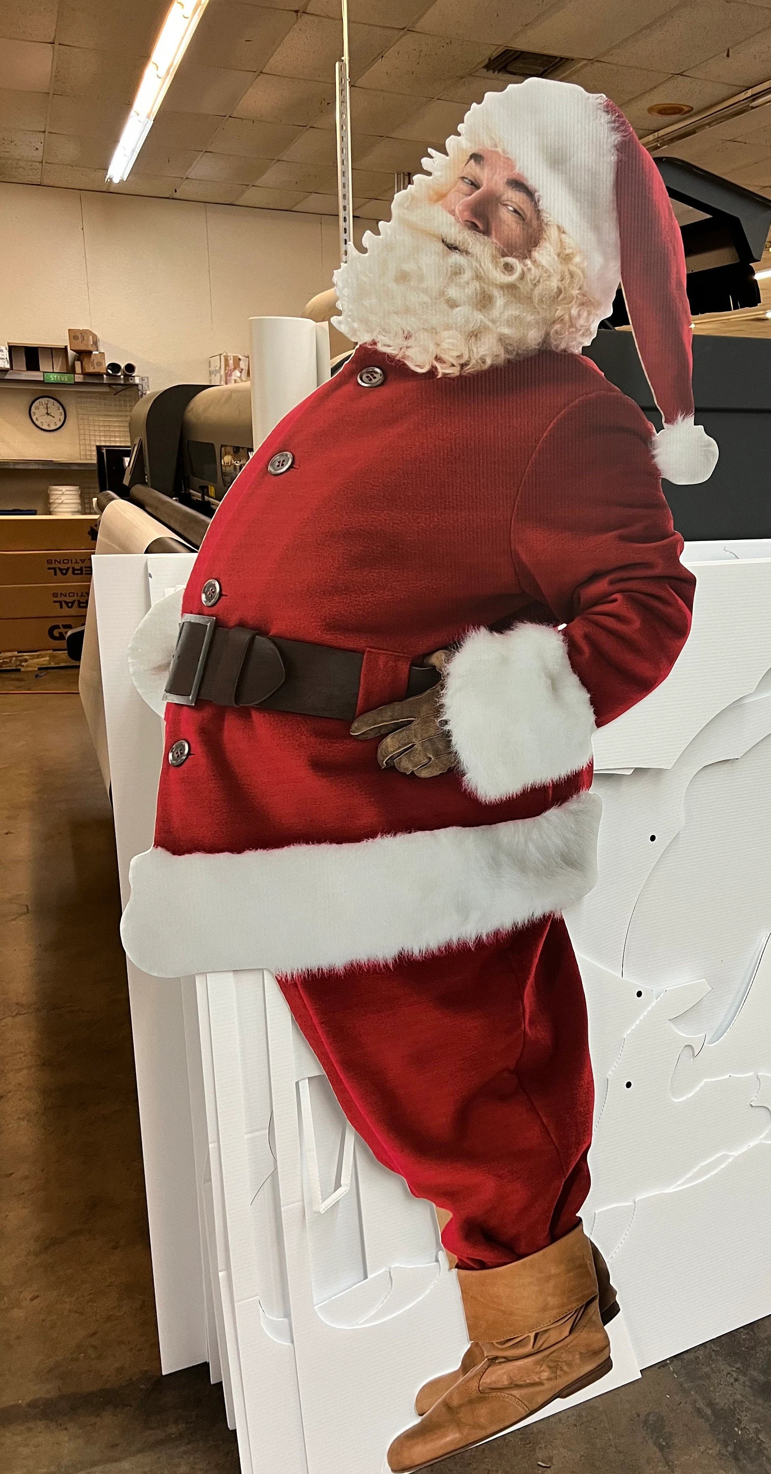 72" (6ft) Life-size Santa Claus Cutout | Indoor/outdoor | Christmas ...