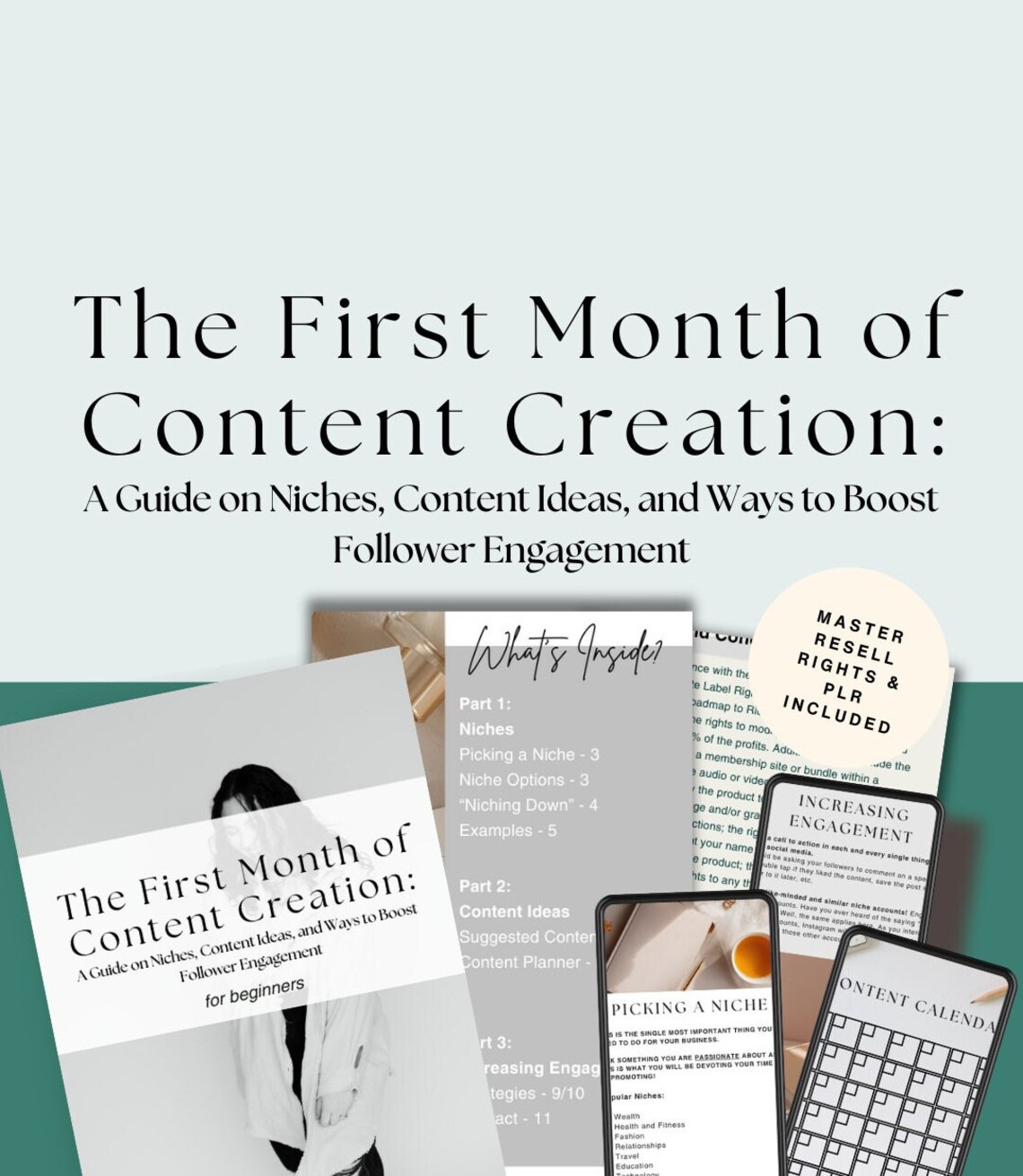 The First Month of Content Creation Guide: A Guide on Niches - Etsy