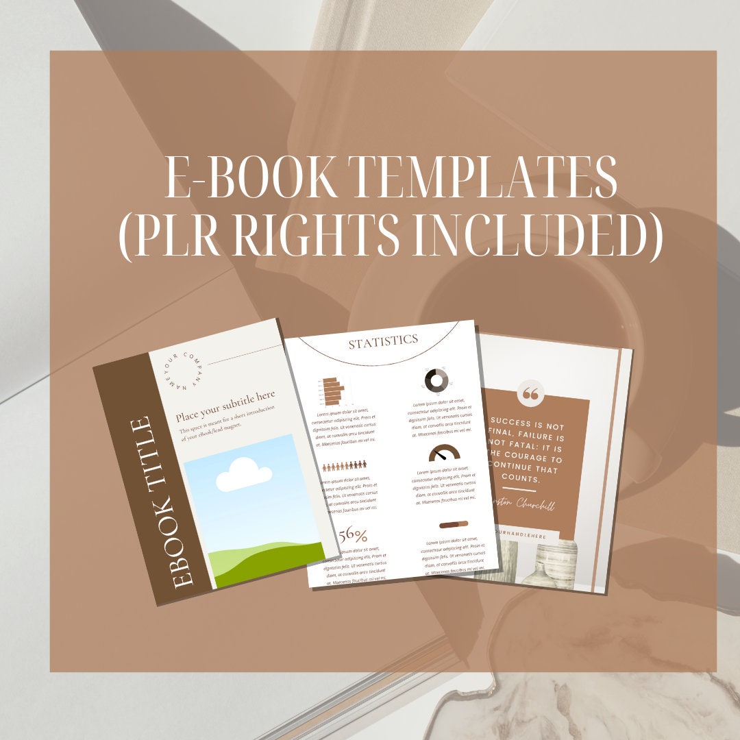 Modern/minimalist E-BOOK Template (wellness, Habits, Challenges) PLR ...