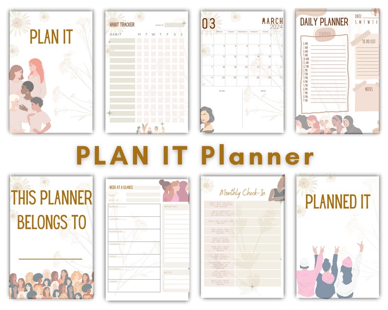 2024 PLAN IT Planner | Printable Planner | Pro-women Planner | Women ...