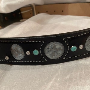 Hand Carved Moon Phases Western Belt 29in-34in - Etsy