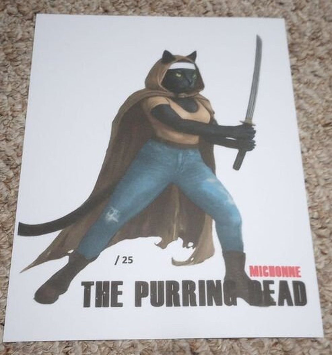 The Purring Dead Parody Fan Art Cats in the Walking Dead Universe ...