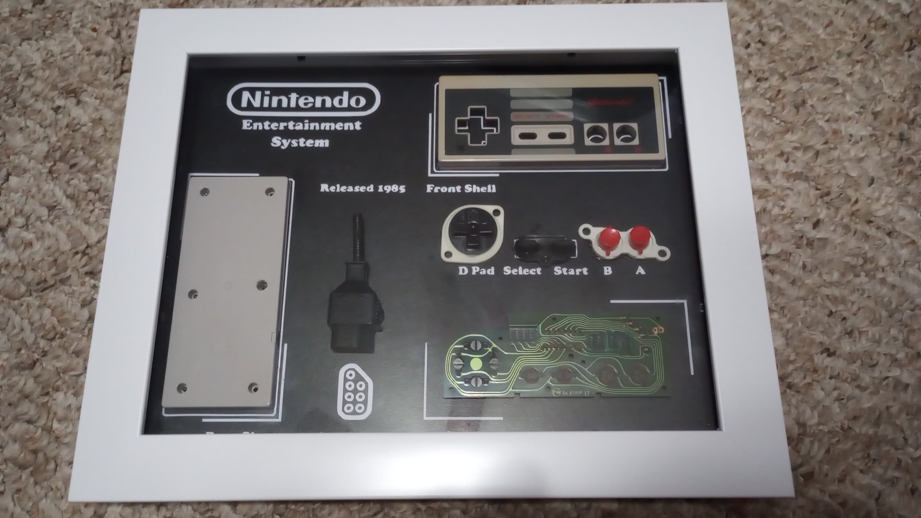 Nintendo NES Controller Wall Shadowbox Retro Gaming Art - Etsy