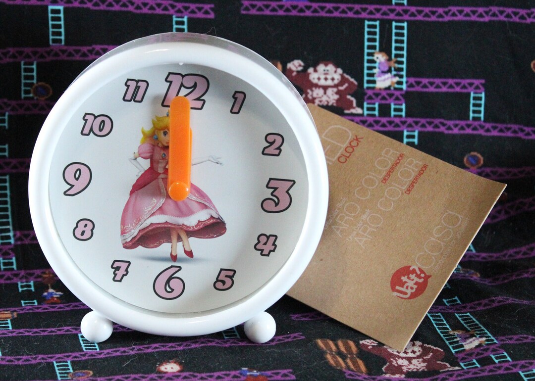 Super Mario Brothers Princess Peach Desk Clock Gift - Etsy Ireland