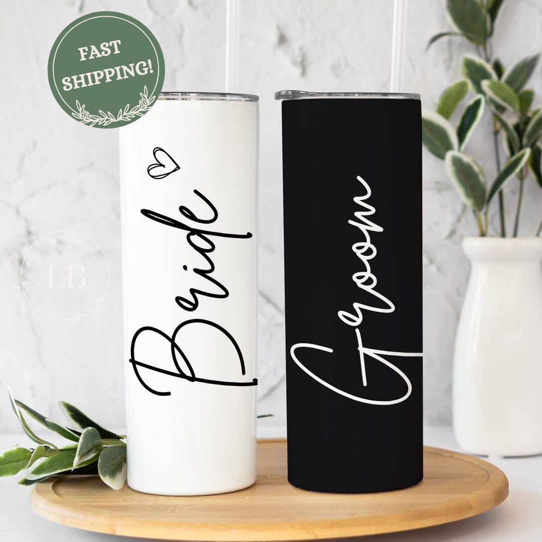 Bride Cup, Groom Cup, Bride Tumbler, Bridal Shower Gift for Bride and ...