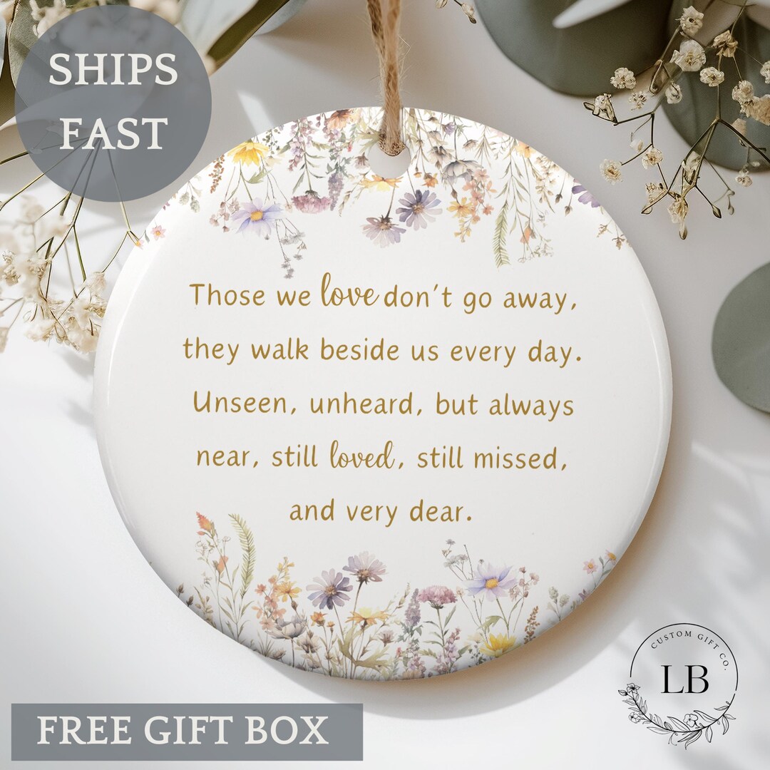 Memorial Ornament, Sympathy Gift, Grief Gift Ornament, Loss of a Loved ...