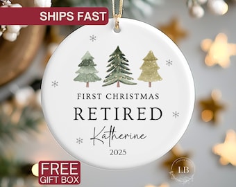 Retirement Gift Personalized Retirement Ornament Custom Christmas Gift ...