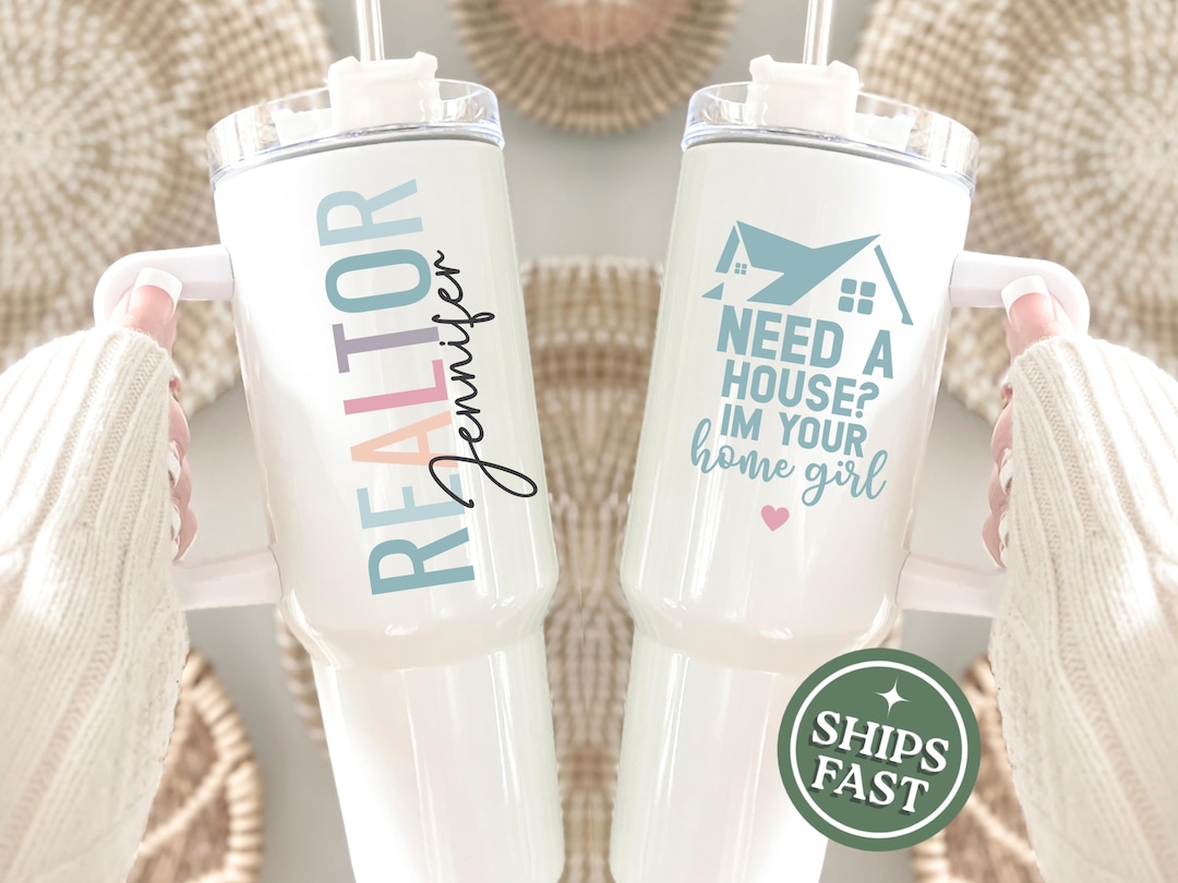 Realtor Tumbler Personalized 40oz Tumbler for Real Estate Agent Women ...
