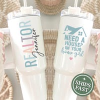 40oz Realtor Laser Engraved Tumbler | House Closing Gift for Realtors ...