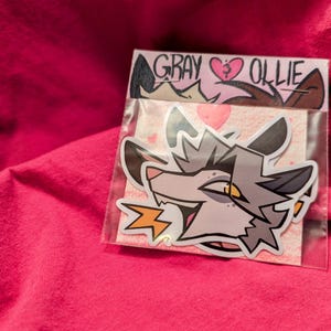 Ollie & Gray OC Stickers (2 Stickers) | Matte Vinyl Capybara + Opossum ...