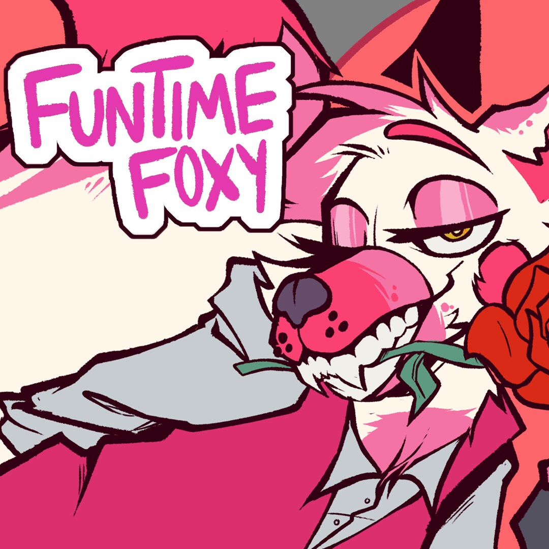Funtime Foxy Valentines Sticker Matte Vinyl Waterproof Cute and Funny ...