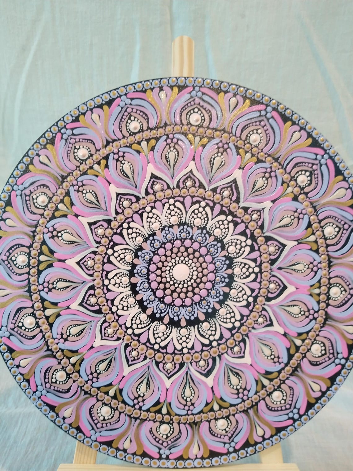 14 Inch Diameter MDF Board. Dot Mandala Art Wall Decor. - Etsy