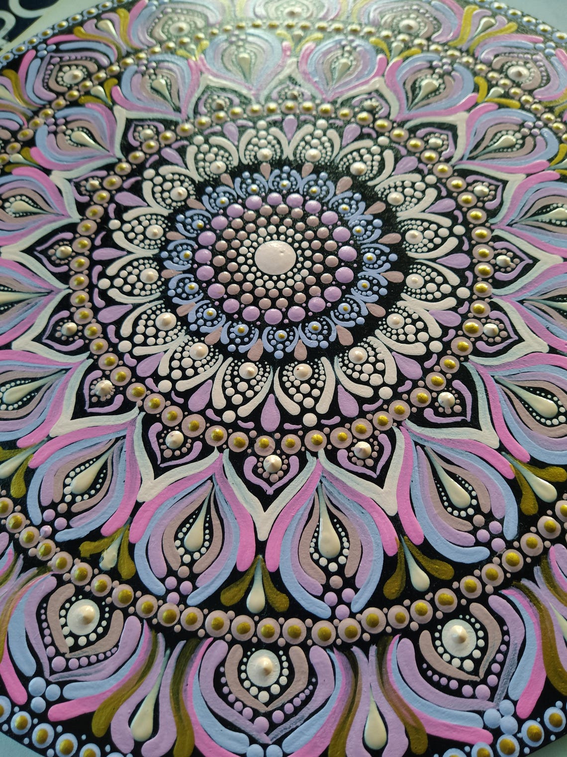 14 Inch Diameter MDF Board. Dot Mandala Art Wall Decor. - Etsy