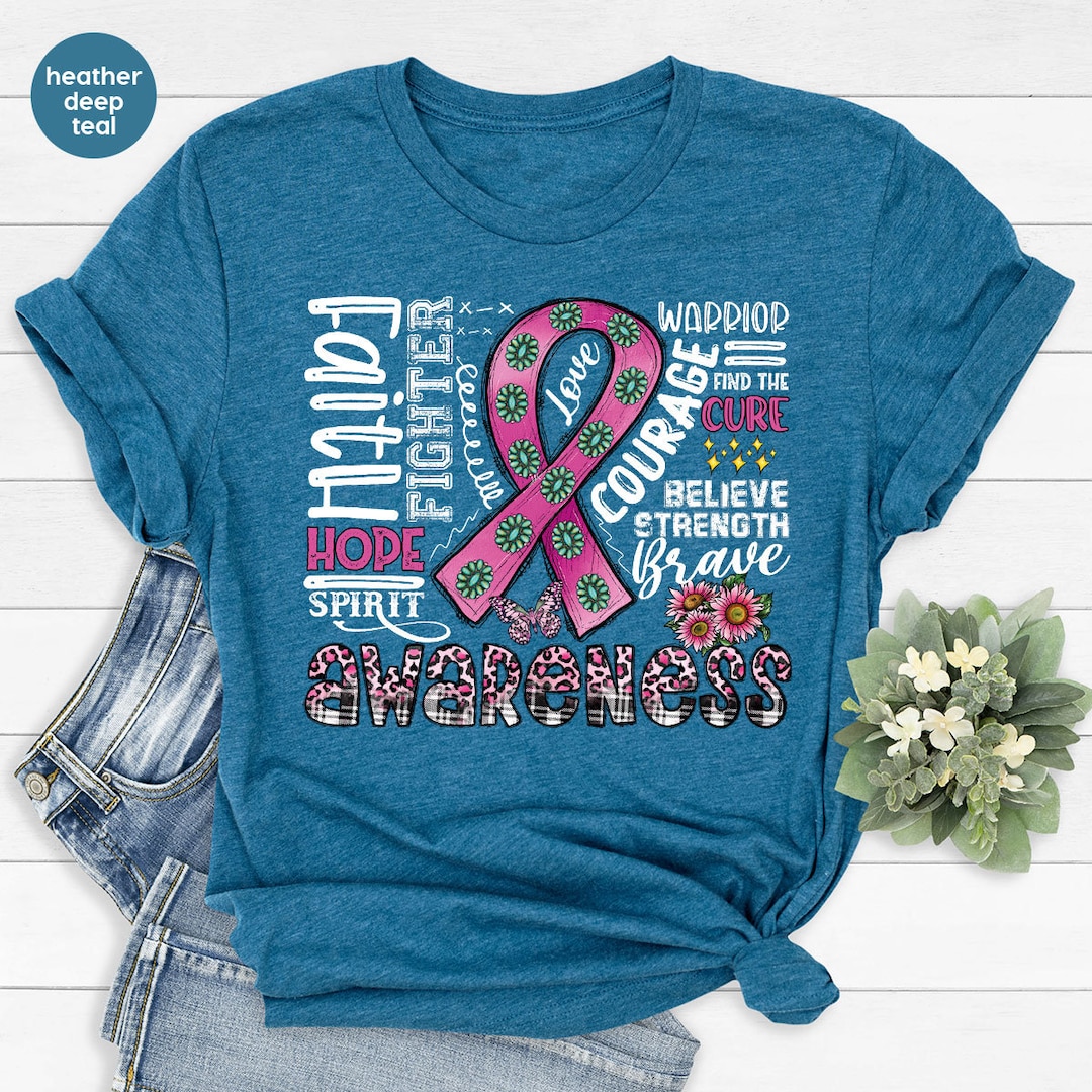 Awareness Tshirts, Breast Cancer Survivor Gift Shirts, Cancer Fighter ...