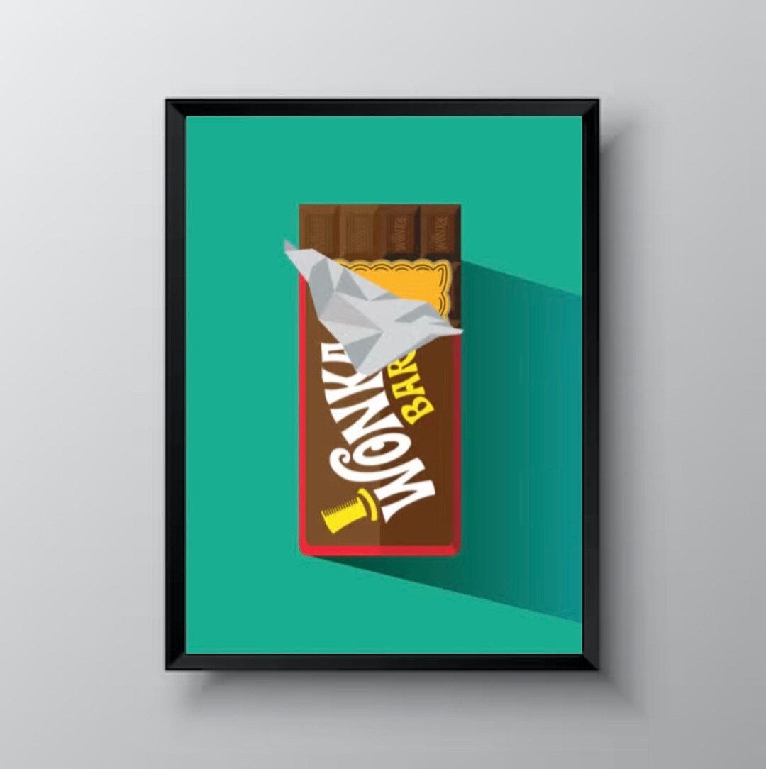 Wonka Bar Poster A4 Print High Quality Decorative Print - Etsy