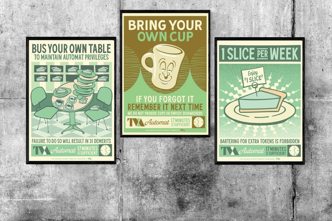 TVA Timeline Poster Replicas A4 Prints Loki Series 2, Marvel, Avengers ...