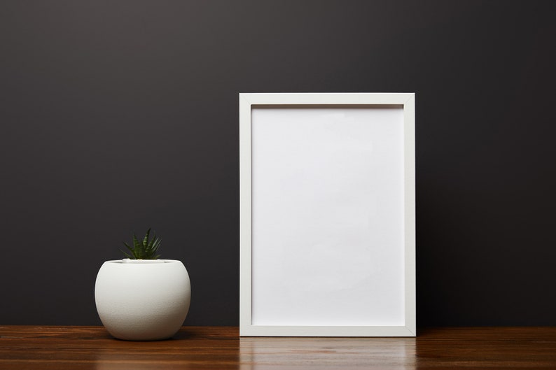 A4 A5 White Photo Frame Thin Picture Frames Poster Frames Handmade Wall ...