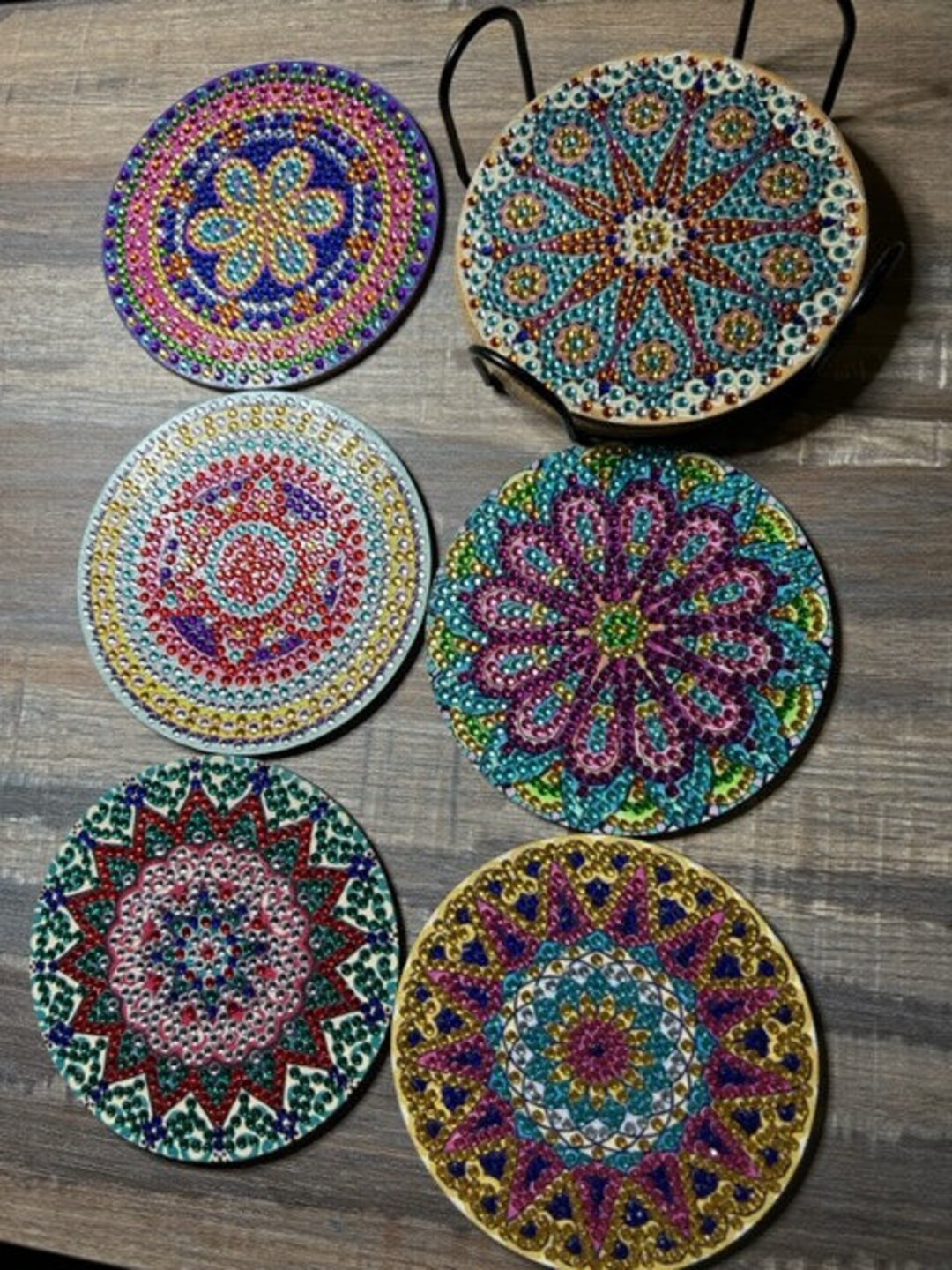 Completed Diamond Painting-set of 6 - Etsy