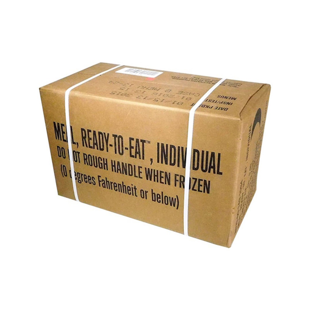 US Army MRE Ratios Case With 12 Ratios military Rations Best Before ...