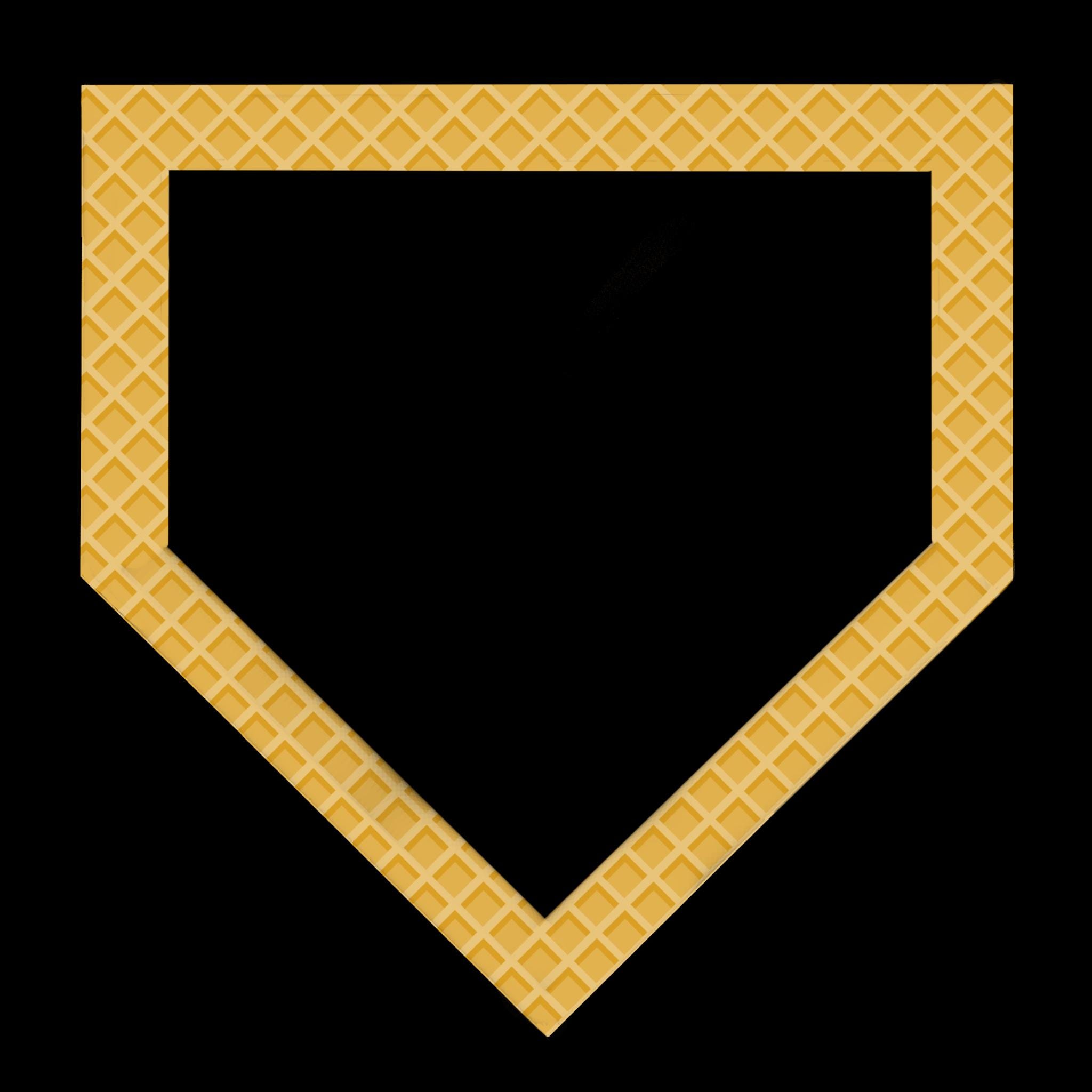 Waffle Home Plate Digital Download, Baseball Home Plate Design, Sports ...