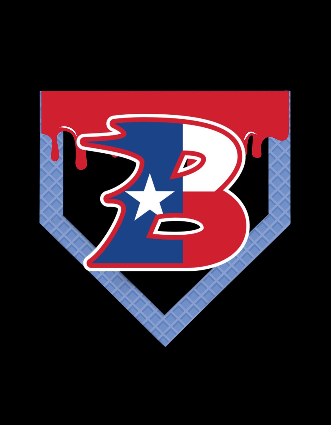 Bullard Baseball Initial B Digital Art, Dripping Paint Graphic, Lone ...