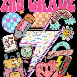 2nd Grade Digital Download, Back to School Clipart, Second Grade ...
