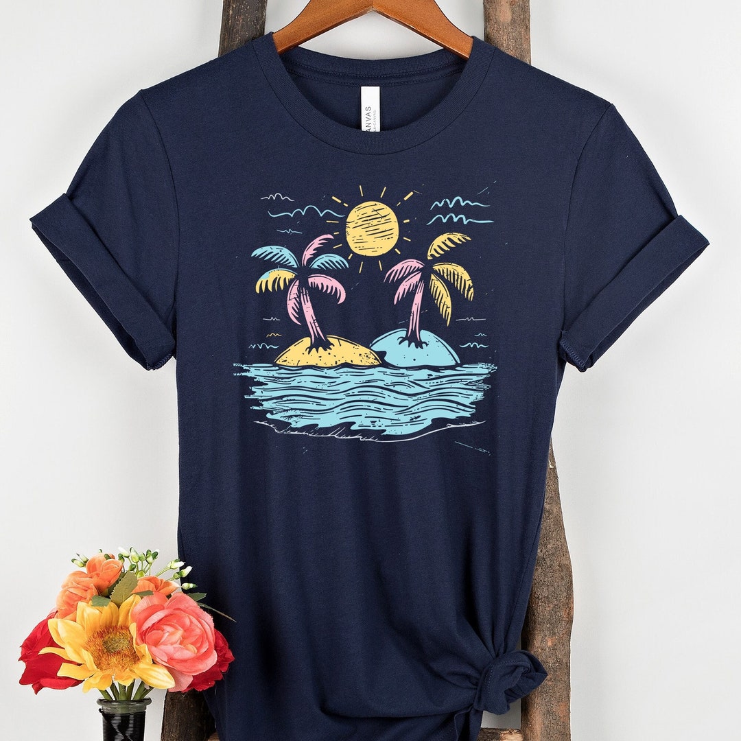 Pastel Island, Tropic Person Shirt, Beach Person Gift, Lovely Shirt for ...