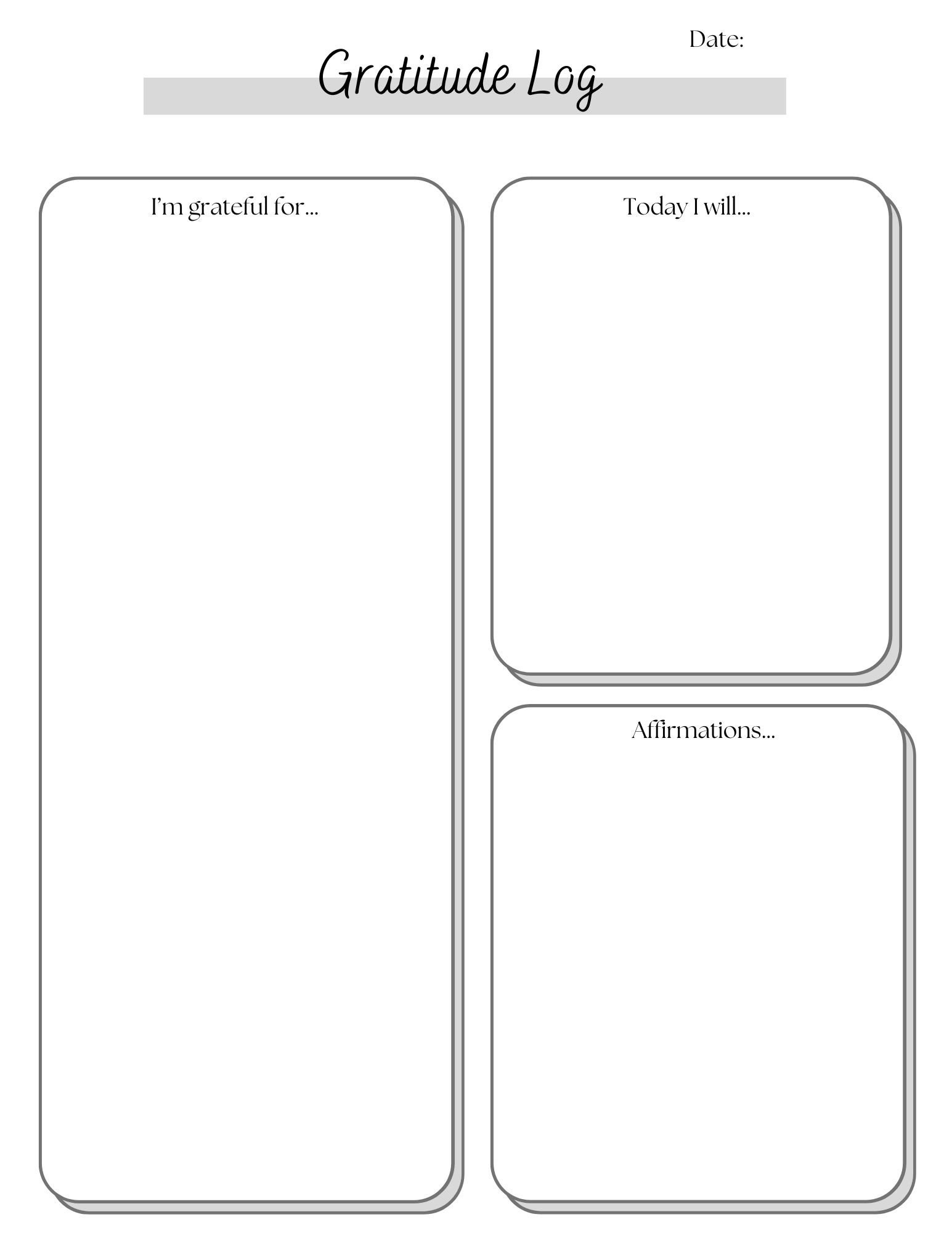 Printable Monthly Planner & Journal! - Etsy