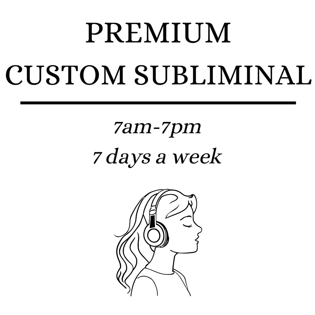 High Quality Custom Subliminal - Etsy