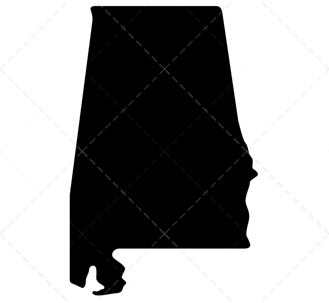 State of Alabama SVG Alabama SVG Alabama State Clipart - Etsy