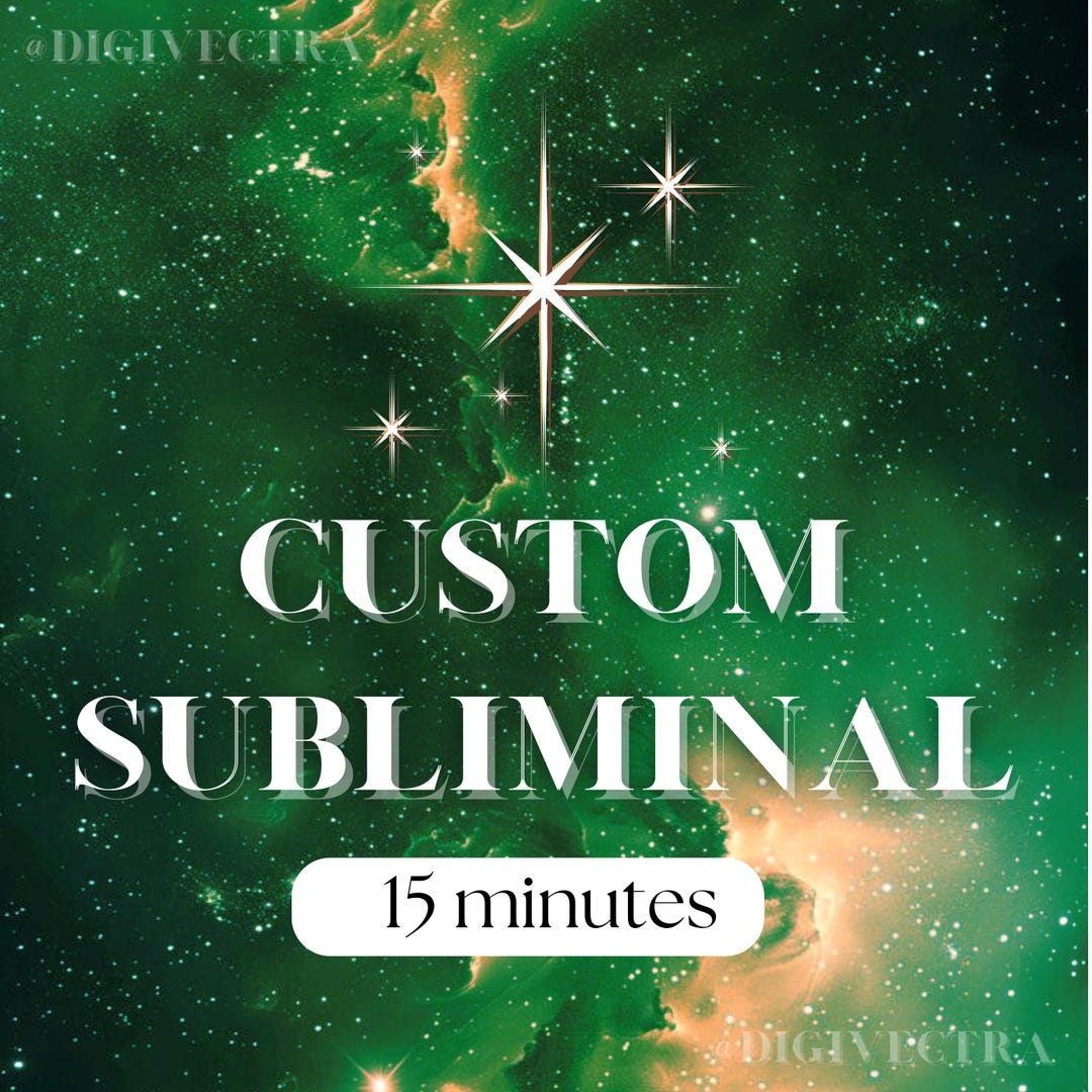 CUSTOM SUBLIMINAL 15 Minute Audio, Personalized Law of Attraction Track ...