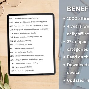 2000 Positive Affirmations PDF, Affirmations for Self Confidence, Self ...