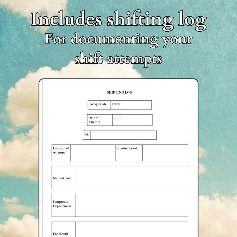 Detailed Reality Shifting Script Template, Reality Shifting Method ...