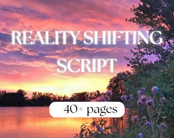 Reality Shifting Script Template Notion Extremely Detailed - Etsy