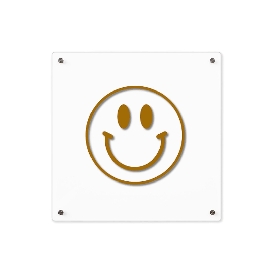 Smiley Face Acrylic Wall Art Panels - Etsy