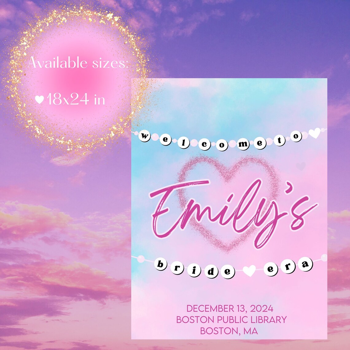 Personalized Taylor Swift Bridal Shower Welcome Sign - Etsy