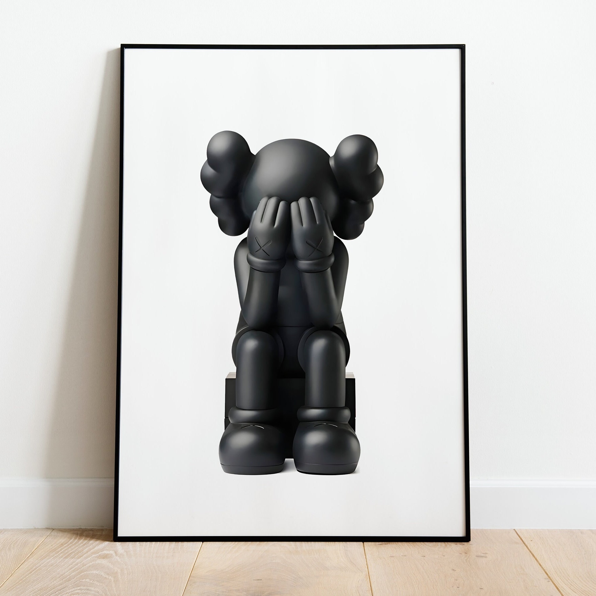 Hypebeast Toys Poster Set of 3 Black Gold Hypebeast Figure Minimalist ...