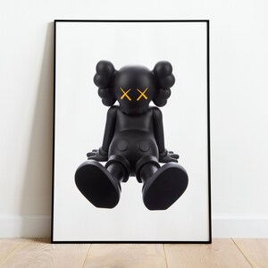 Hypebeast Toys Poster Set of 3 Black Gold Hypebeast Figure Printable ...