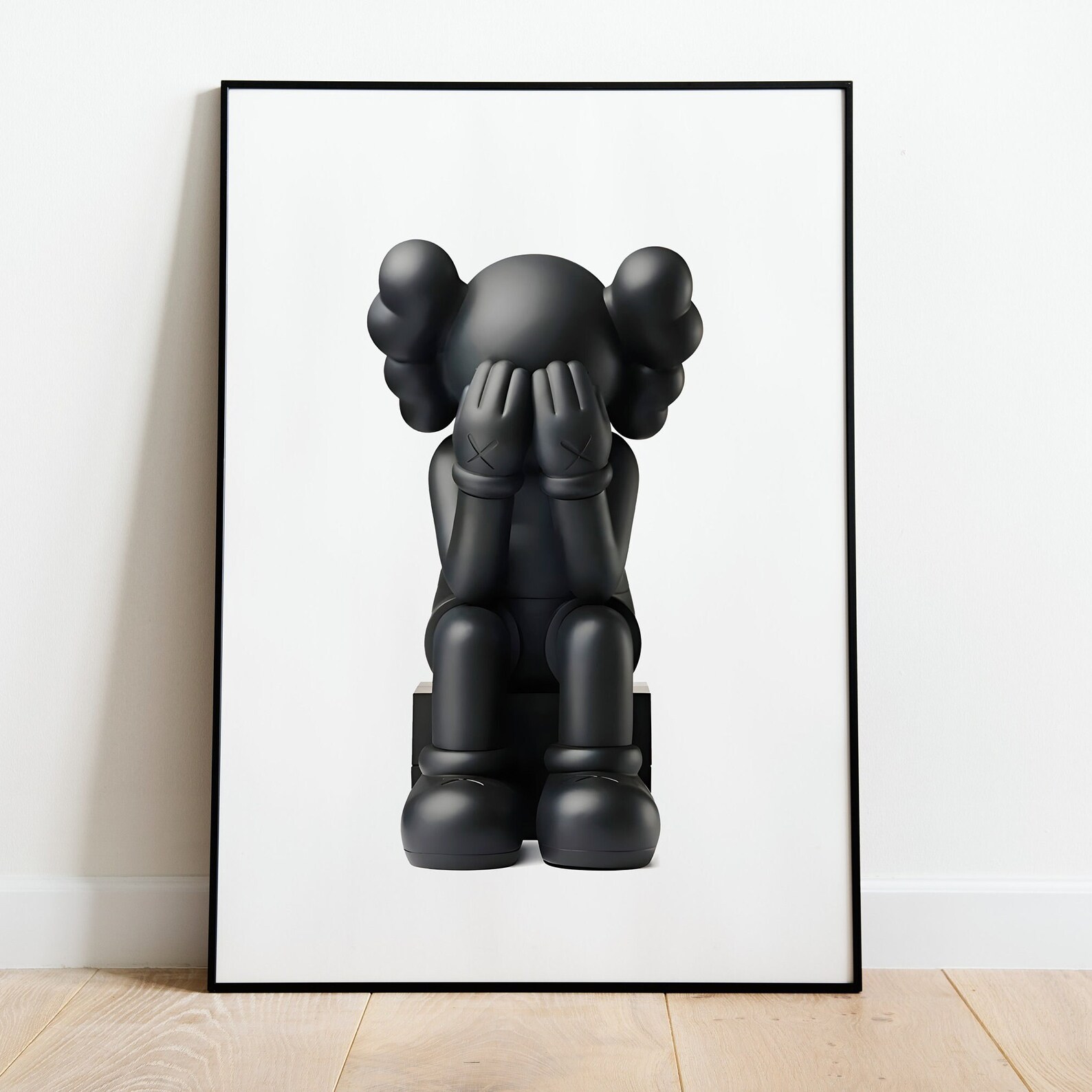 Physical Print Hypebeast Toys Poster Set of 3 Black Gold Hypebeast ...